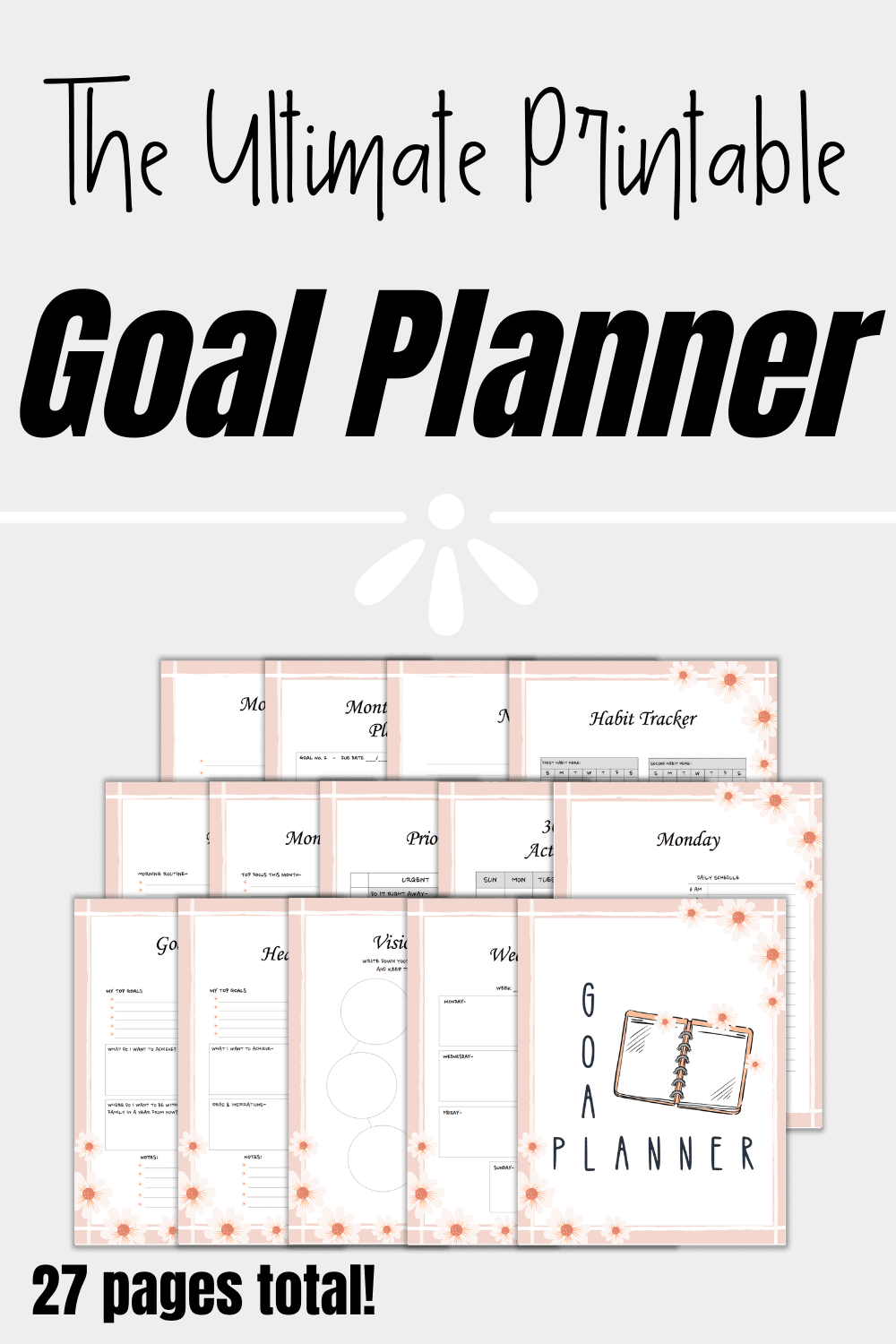 The Ultimate Goal Planner - Printable & Reusable! – Motivation for Mom