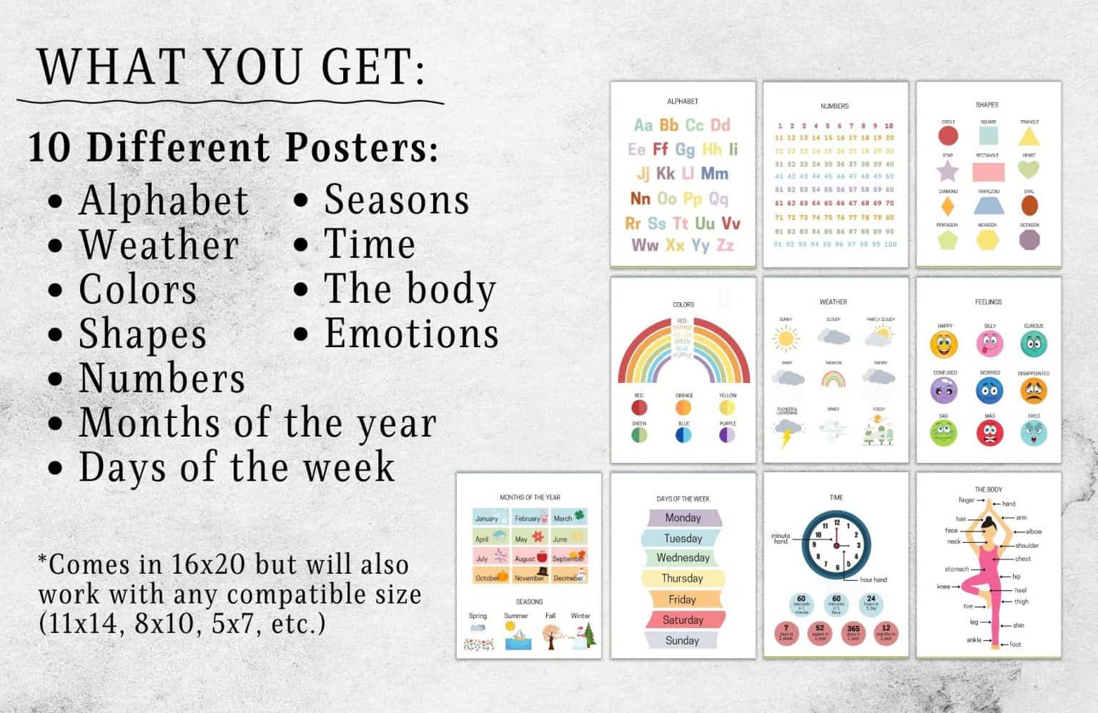 10 Printable Educational Posters for Kids – Motivation for Mom