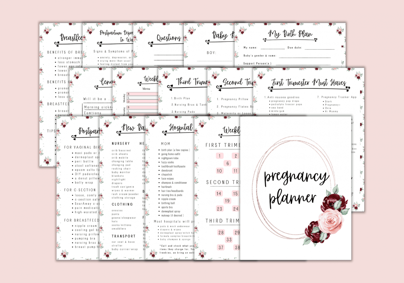 The Ultimate Printable Pregnancy Planner for Expecting Moms ...