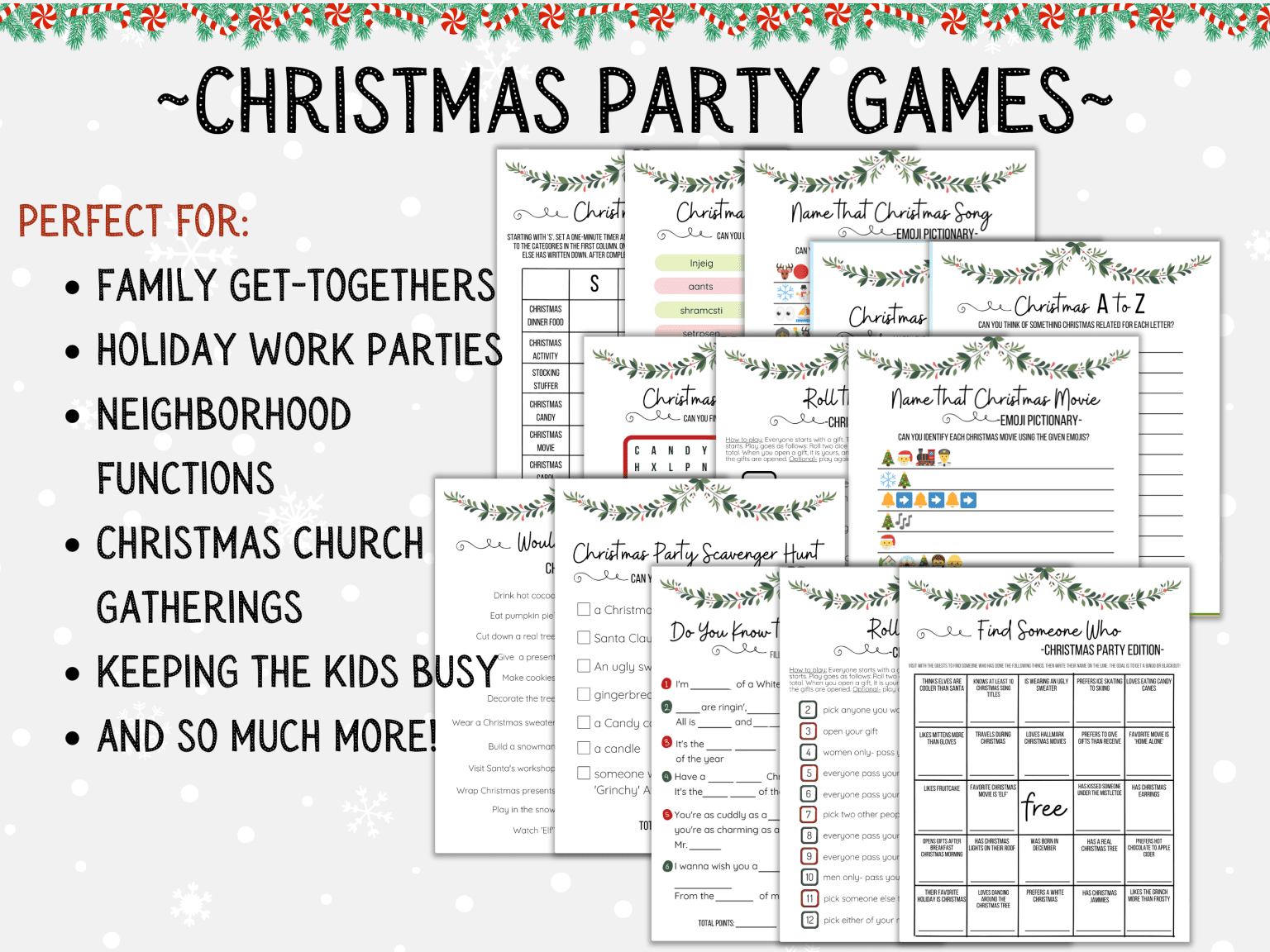 The Ultimate Christmas Party Games Bundle – Motivation for Mom