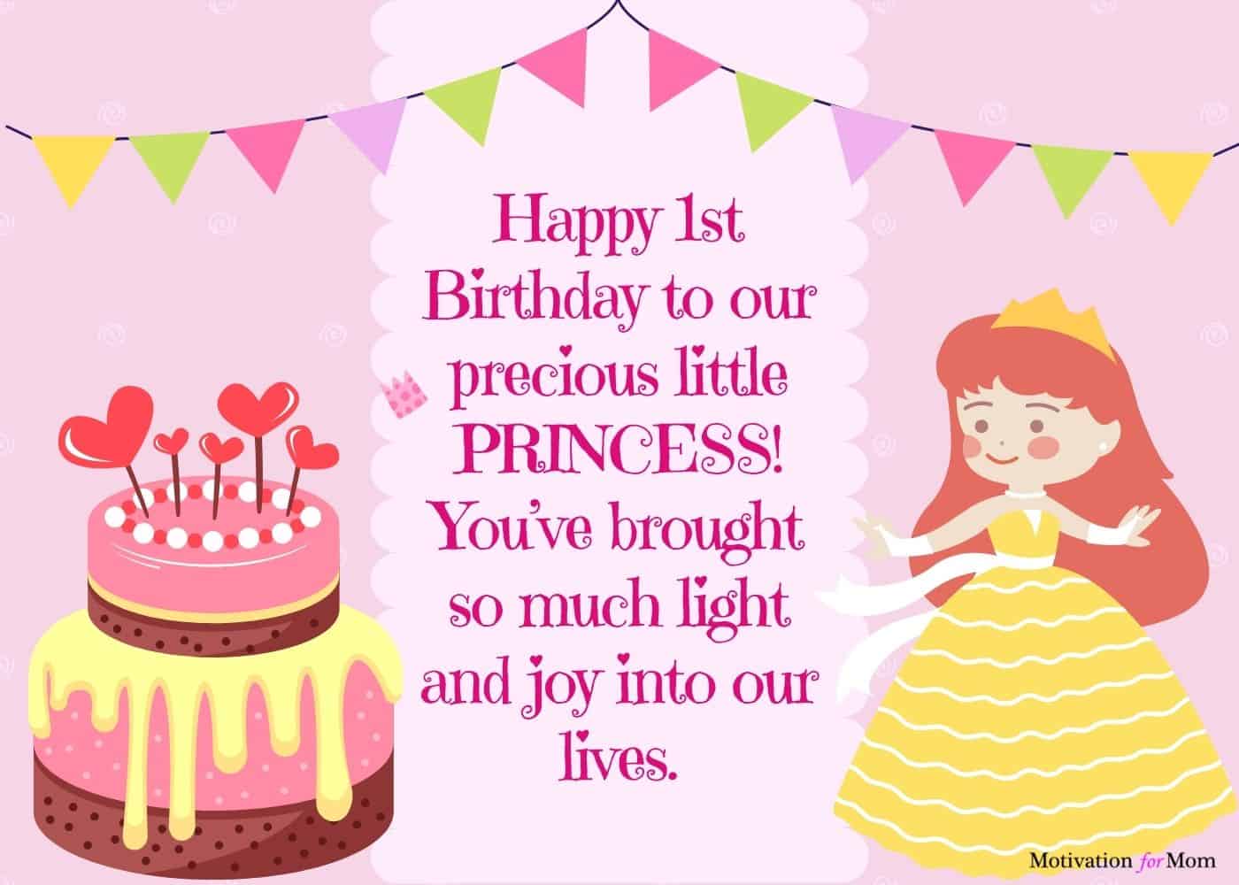 15 Sweetest First Birthday Message for Baby Girl – Motivation for Mom