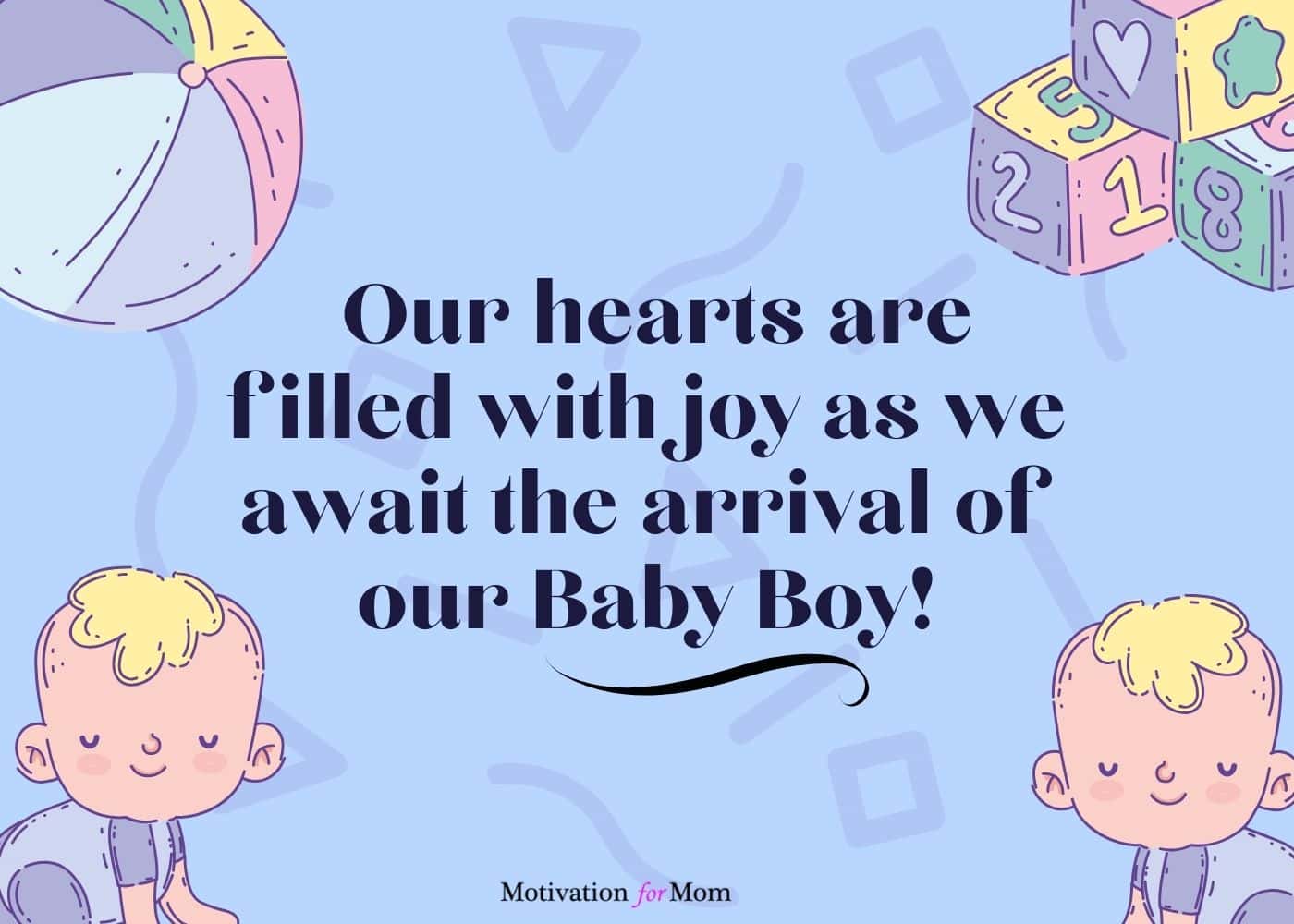 25 Precious Baby Boy Announcement Quotes – Motivation for Mom