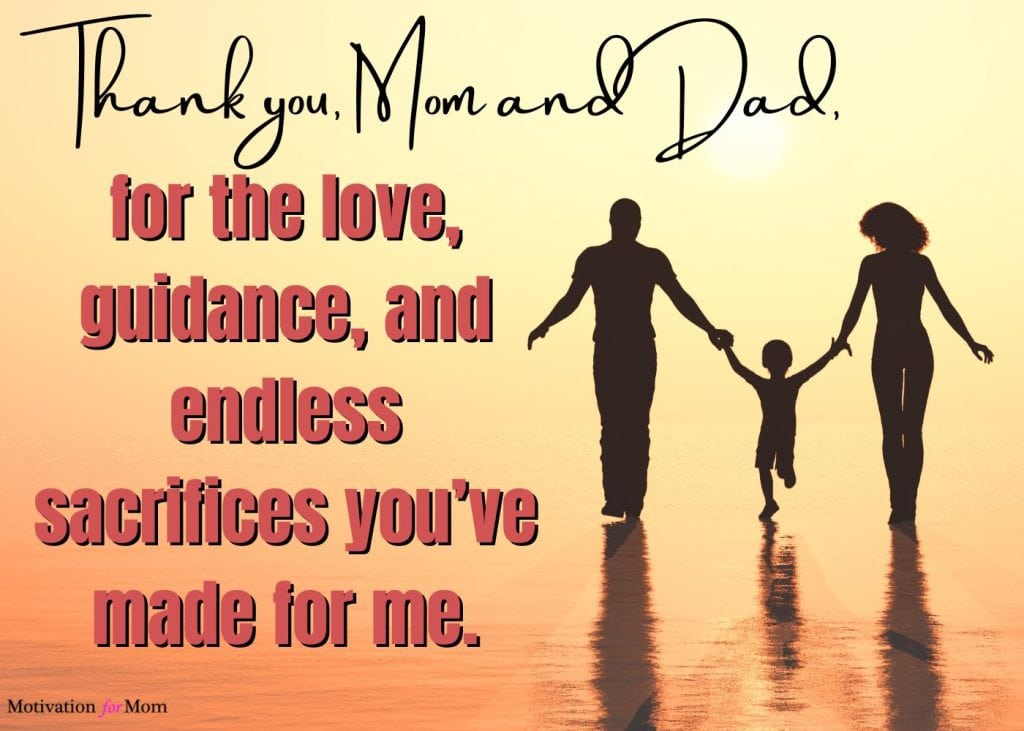 40 Heartfelt Thank You Mom and Dad Quotes with Cards – Motivation for Mom