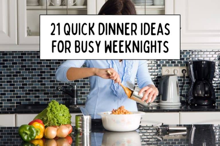 21 Quick Dinner Ideas for Busy Families with Few Ingredients, and ...